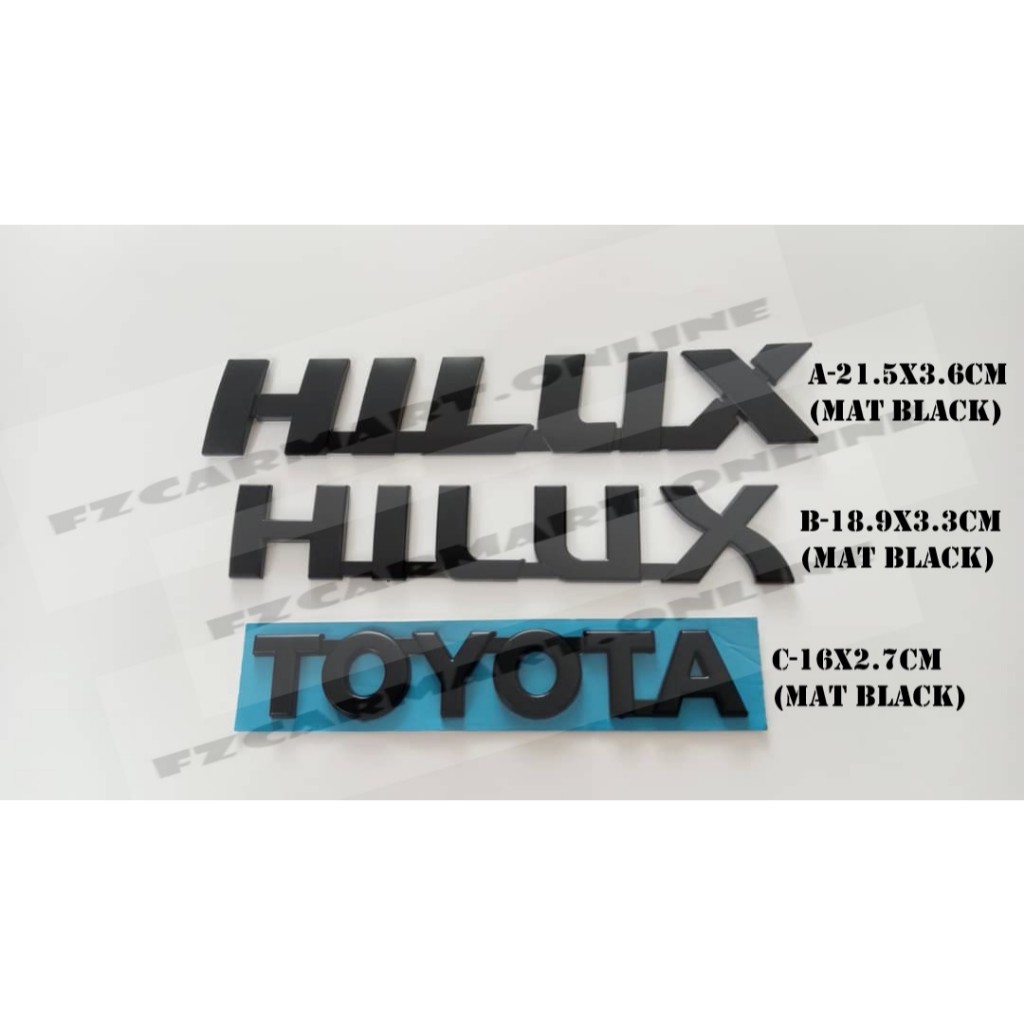 TOYOTA HILUX EMBLEM LOGO - (ABS) | Shopee Malaysia