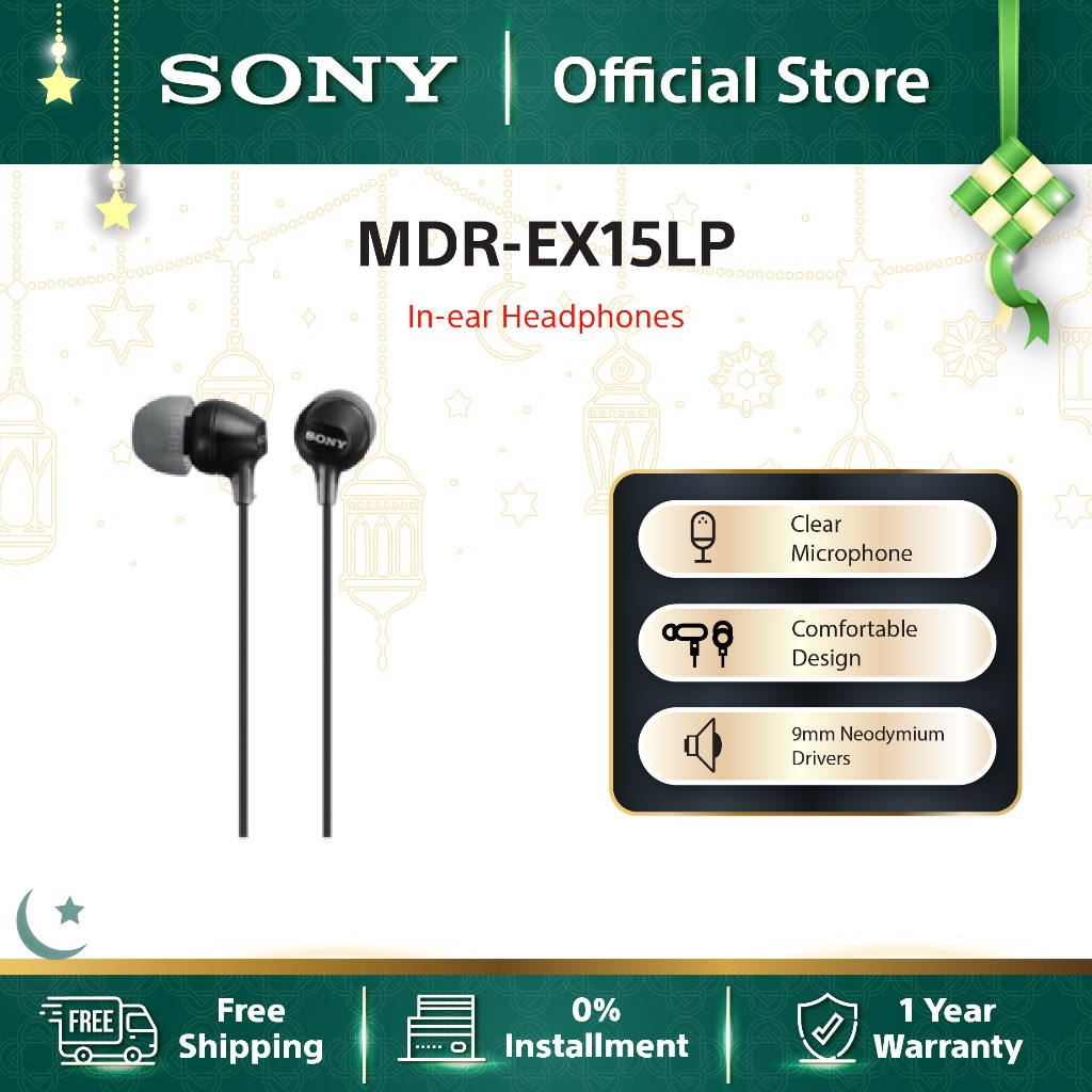 Sony MDR-EX15LP In-ear Headphones EX15LP | Shopee Malaysia