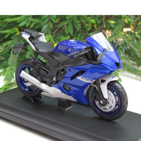 Welly 1/18 Yamaha YZF R6 Blue (2020) Super Sport Bike Diecast ...