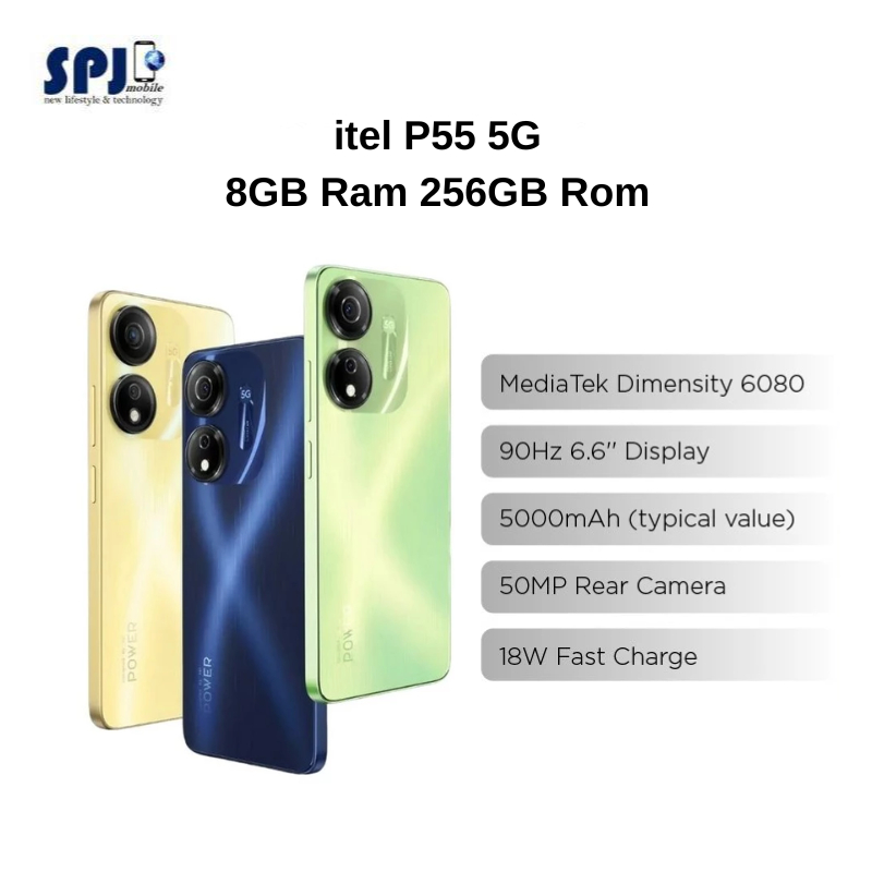 itel P55 5G | 5G | Dimensity 6080 5G Proccesor | 8GB Ram 256GB Rom | 6. ...