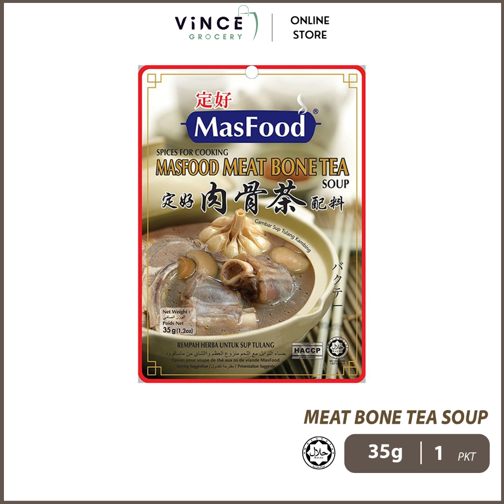 MASFOOD Meat Bone Tea Soup Spices 定好肉骨茶配料 | 35G | Shopee Malaysia