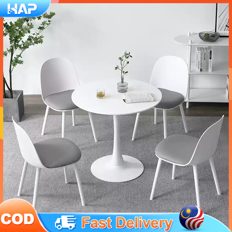 HAP - Modern Design Chair Creative Curvy Chair Cafe Kerusi Dining Chair ...