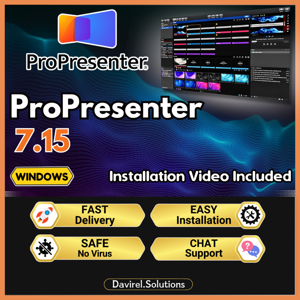 ProPresenter 7.15 | Latest Full Version | Windows | Shopee Malaysia