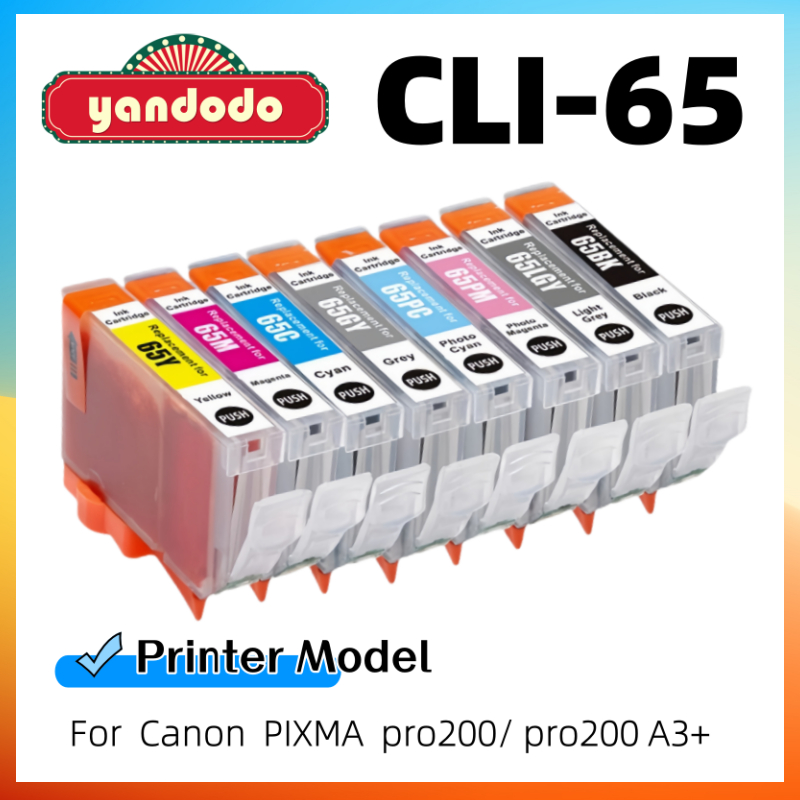 Yandodo CLI-65 Cli65 Premium Color Ink Cartridge Compatible Inkjet For ...