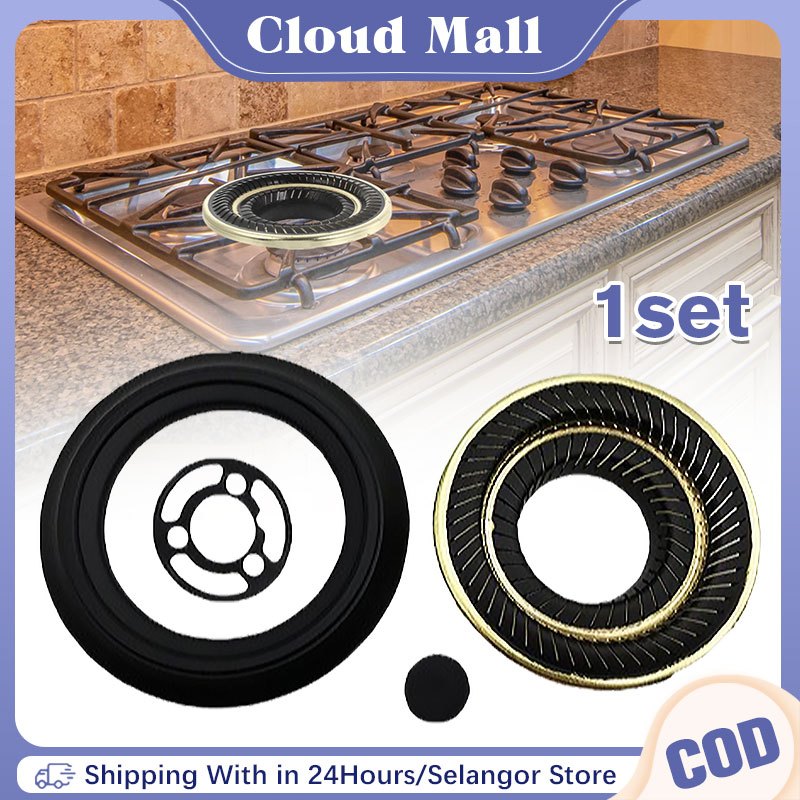 13cm Gas Burner Ring Gold Stainless Steel Gas Hob Outer Cap And Inner ...