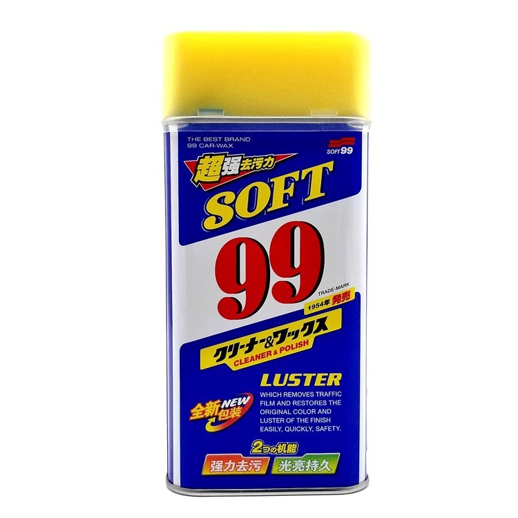 SOFT 99 / SOFT99 Luster Cleaner & Polish with Sponge 530 ml - Remove stains,Scratches & Restore ...