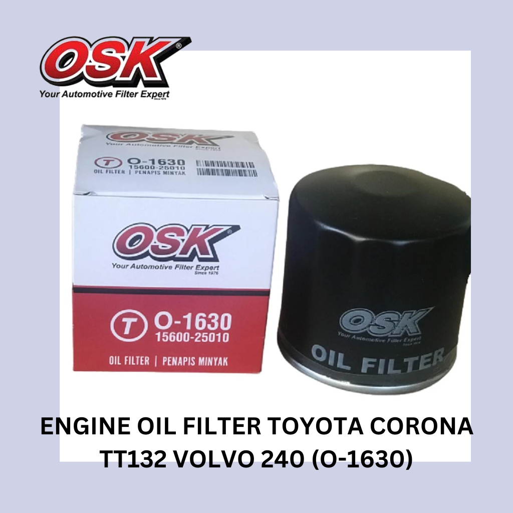 OSK OIL FILTER TOYOTA CORONA TT132 VOLVO 240(O-1630) | Shopee Malaysia
