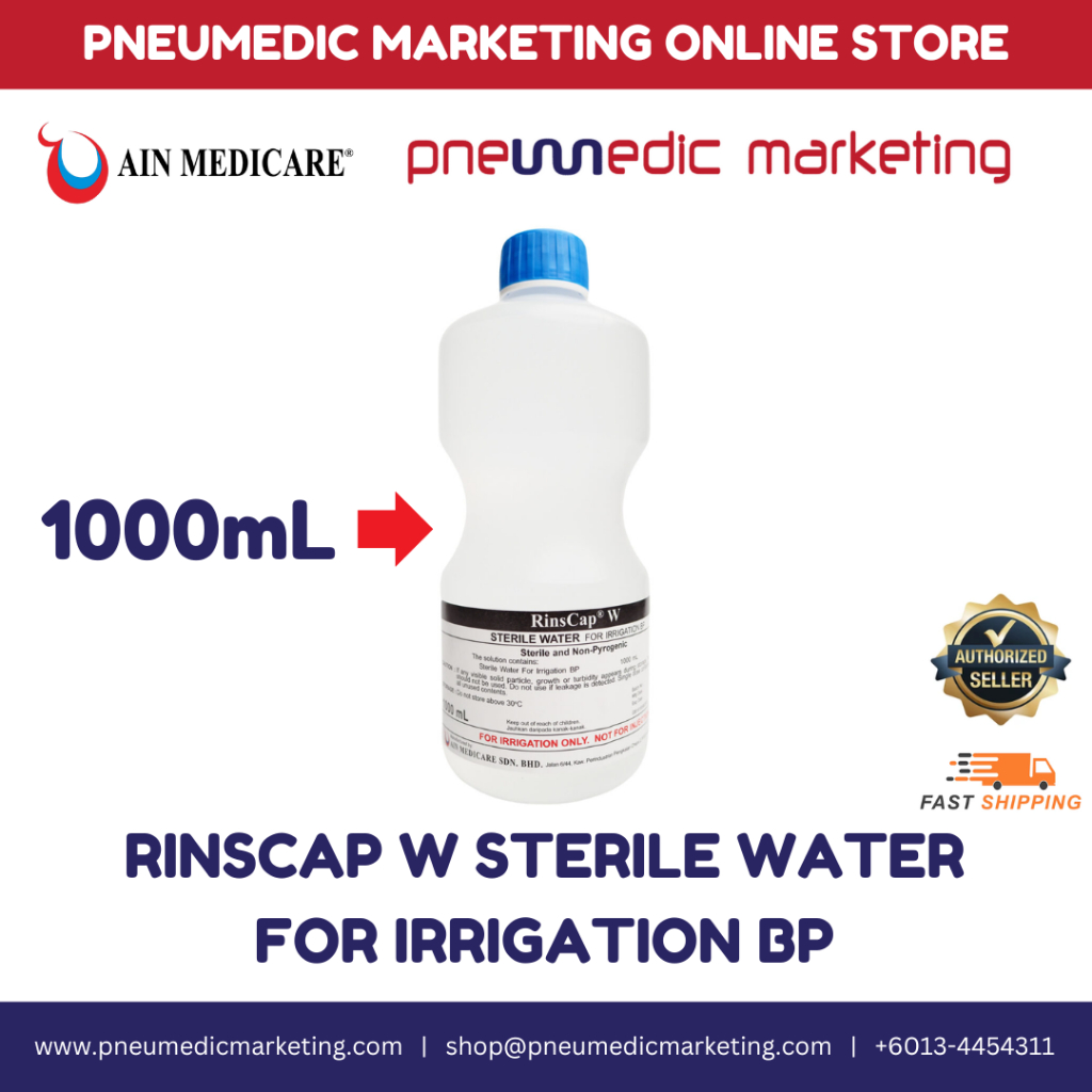 RinsCap W Sterile Water For Irrigation BP | Sterile and Non-Pyrogenic ...