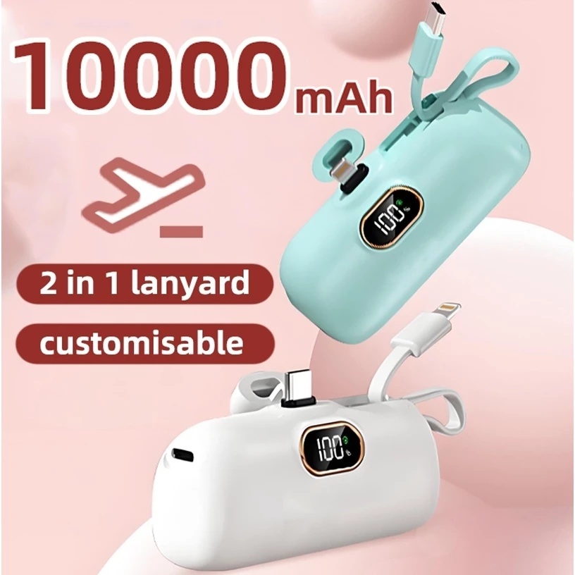 3 in 1 portable powerbank pocket power bank 10000mAh fast charging 20W ...