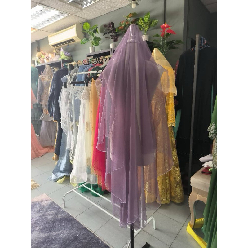 Veil Nikah Net Ammara Labuh 1.3 meter | Shopee Malaysia