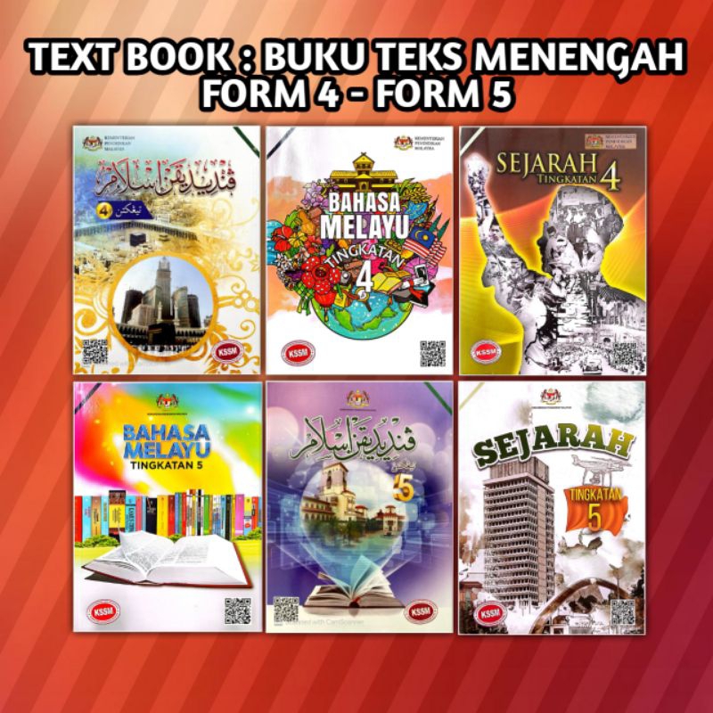 TEXT BOOK FORM 4 - FORM 5 : BUKU TEKS TINGKATAN 4 - TINGKATAN 5 ...