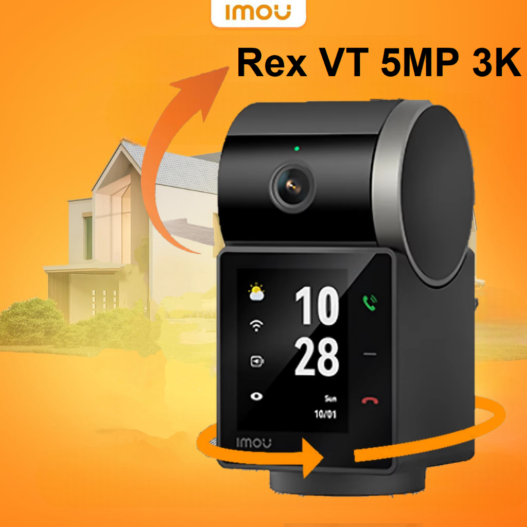 IMOU Rex VT 5MP 3K Smart CCTV One-touch Video Call Security CCTV Camera ...