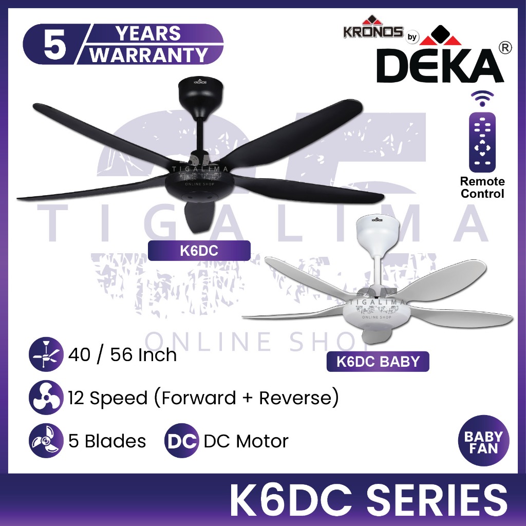 DEKA KRONOS K6DC 56 Inch K6DC BABY 40 Inch 5 Blades 12 Speed Forward ...