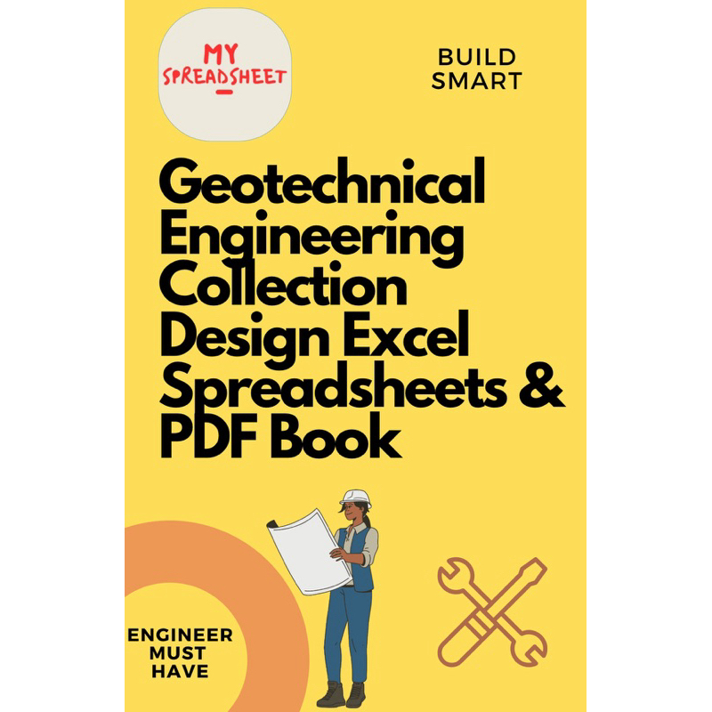 Geotechnical Engineering Collection Design Excel Spreadsheets & PDF Book Engineer Must Have ...