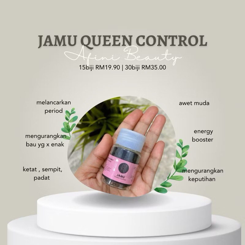💯𝗢𝗥𝗜𝗚𝗜𝗡𝗔𝗟💯JQC JAMU QUEEN CONTROL BY AFINI BEAUTY | Shopee Malaysia