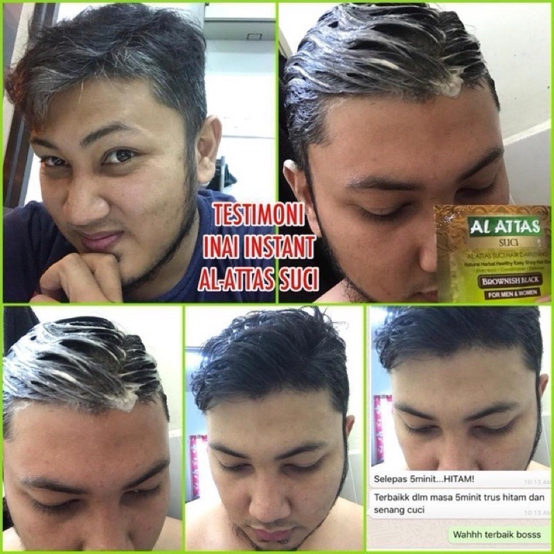 Inai rambut hitam/inai tutup uban/inai sah wuduk | Shopee Malaysia