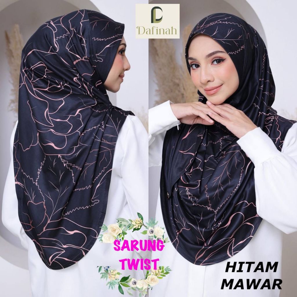 Tudung Twist Geometric Exclusive Design Terbaru raya 2025 Untuk 39 ...