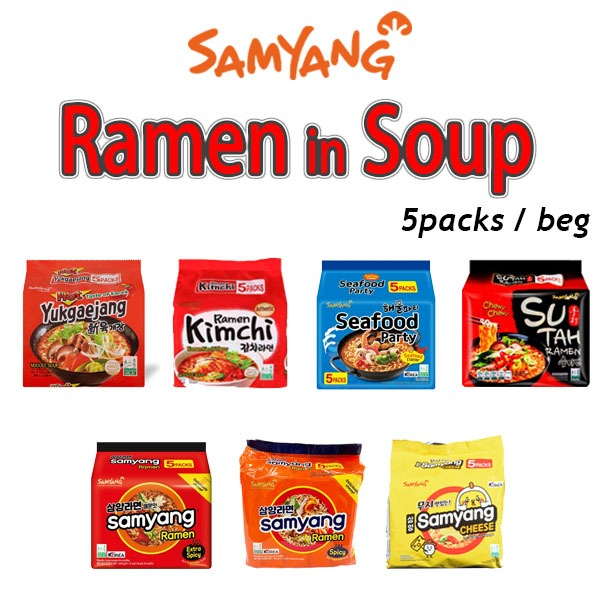 [HALAL] Samyang Ramen In Soup / Korea Instant Noodle / Korea Ramen ...