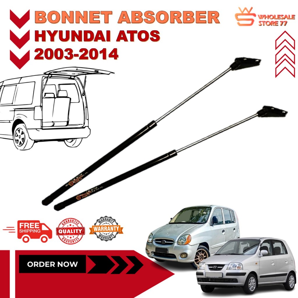 READY STOCK | HYUNDAI ATOS 2003-2014 REAR BONNET DAMPER BOOT ABSORBER ...