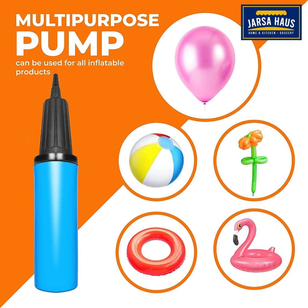 Party Birthday Balloon Ball Inflator Tools Air Portable Plastic Hand ...