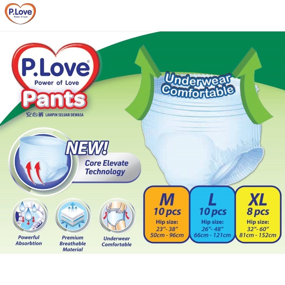 P.Love Plove Adult Pants M10/L10/XL8 | Shopee Malaysia