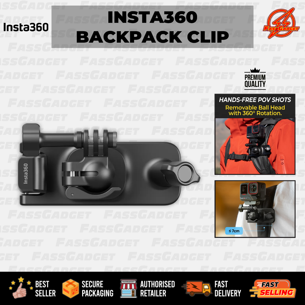 (🔥READYSTOCK🔥) INSTA360 BACKPACK CLIP | Shopee Malaysia
