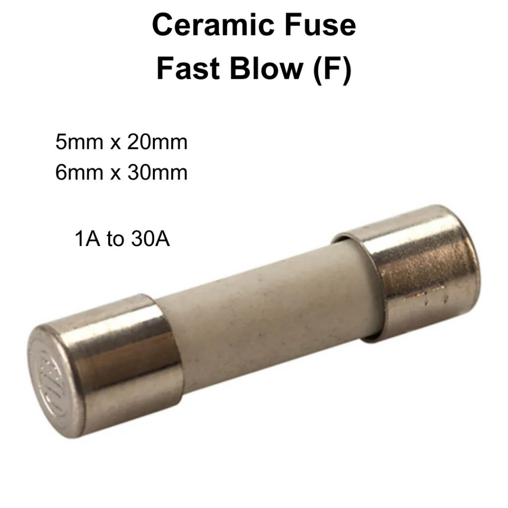 (20pcs) Ceramic Fuse - 5x20 6x30 Fast Blow 250V 1A 2A 3A 5A 6A 8A 10A ...