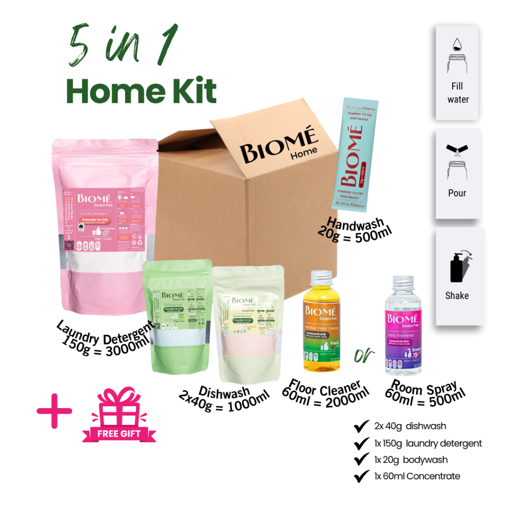 BIOME Home Kit - 5 in 1 Choose Any Scent Serbuk | Shopee Malaysia