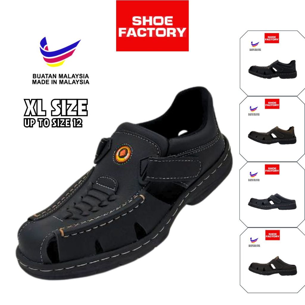 Spako Made in Malaysia Men Faux Leather Mules Sandal XL Size Size 6-12 ...