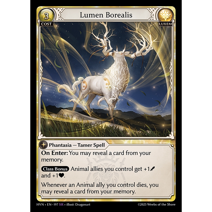 Grand Archive TCG Lumen Borealis - Abyssal Heaven HVN • EN—197 • SR ...