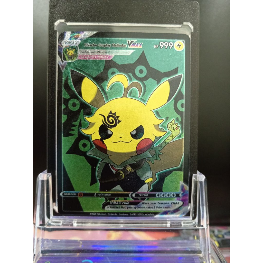 Meliodas 7ds pikachu Vcos Gred SS+ Pokemon colab slab pokemon card game ...