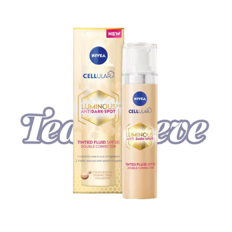 NIVEA Face Luminous 630 Anti Dark Spot Tinted Fluid SPF20 40 ml / Skin ...