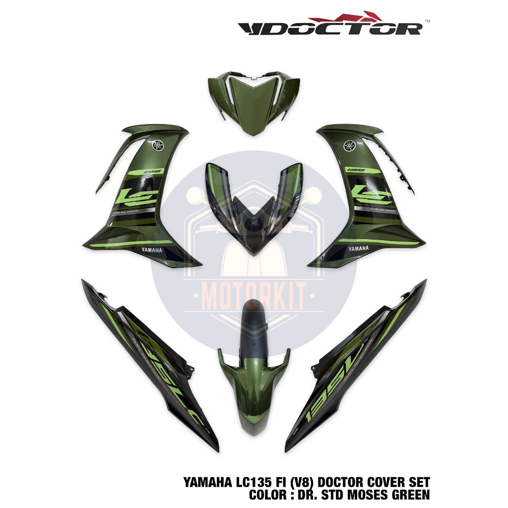 YAMAHA LC135 FI V8 135LC SPECIAL CUSTOM COLOR BARU BODY COVER SET MOSES ...
