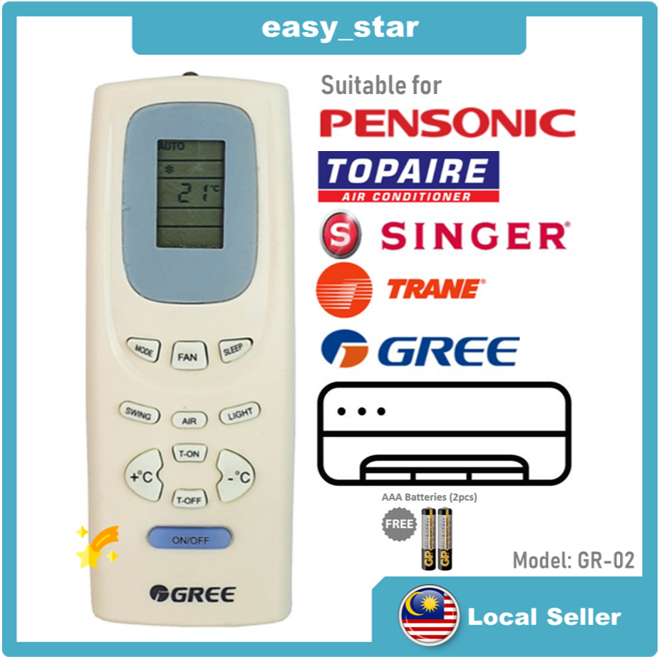 Replacement of Pensonic/ Singer Air Cond Air Conditioner Remote Control ...
