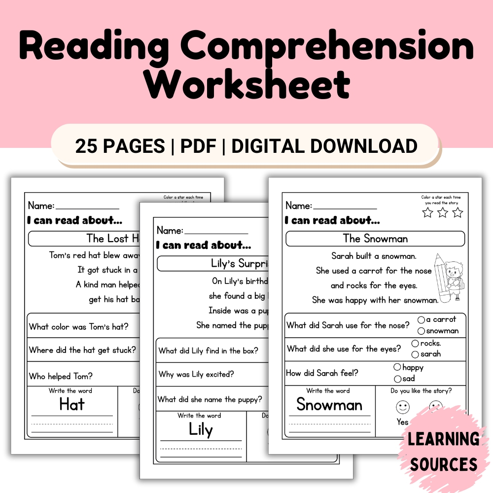 B13 - 25 Pages Engaging Reading Comprehension Worksheet - Bahan Bantu ...