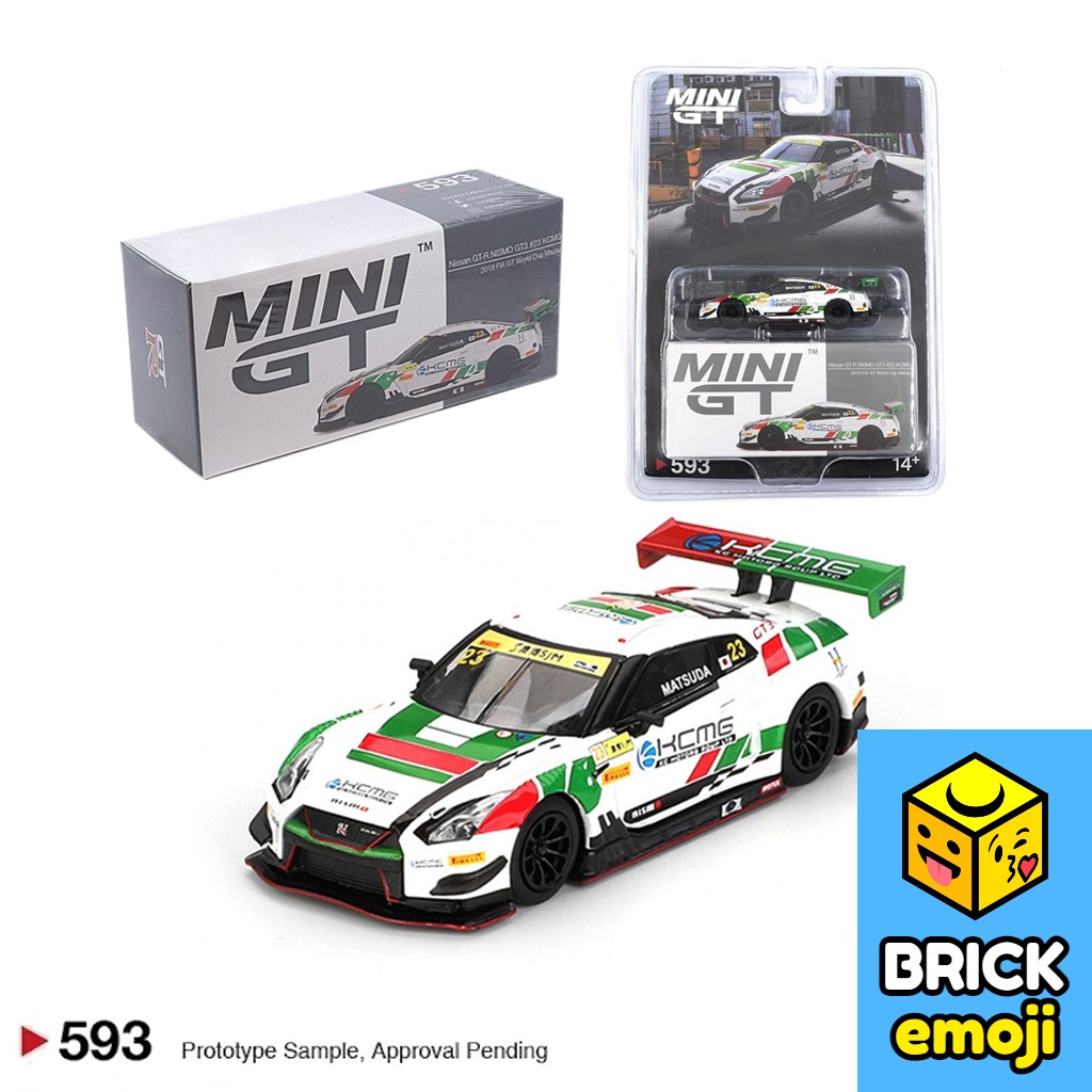 Mini GT 593 Nissan GT-R NISMO GT3 #23 KCMG 2018 FIA GT World Cup Macau ...