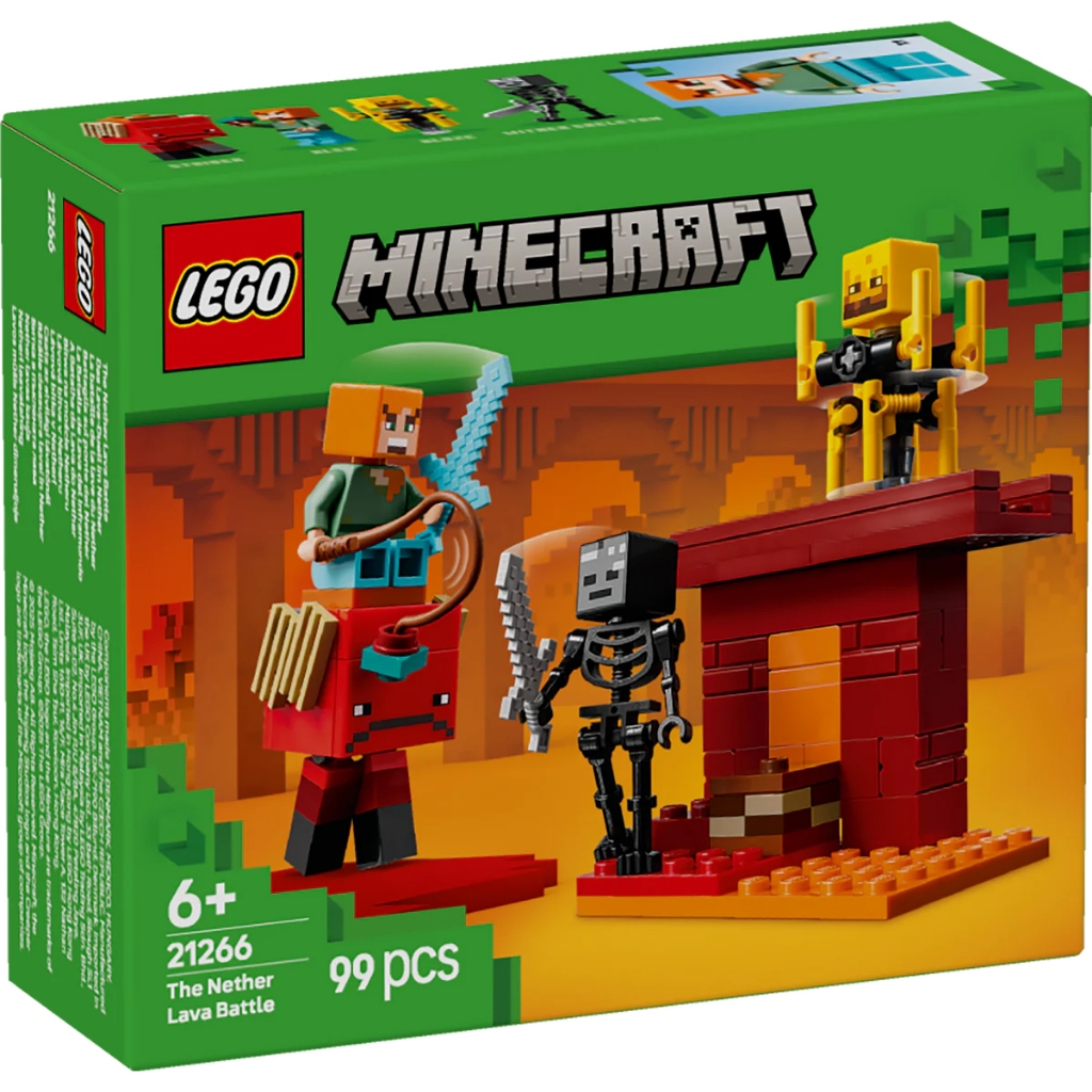 (BrickBoy) 21266 LEGO Minecraft The Nether Lava Battle | Shopee Malaysia
