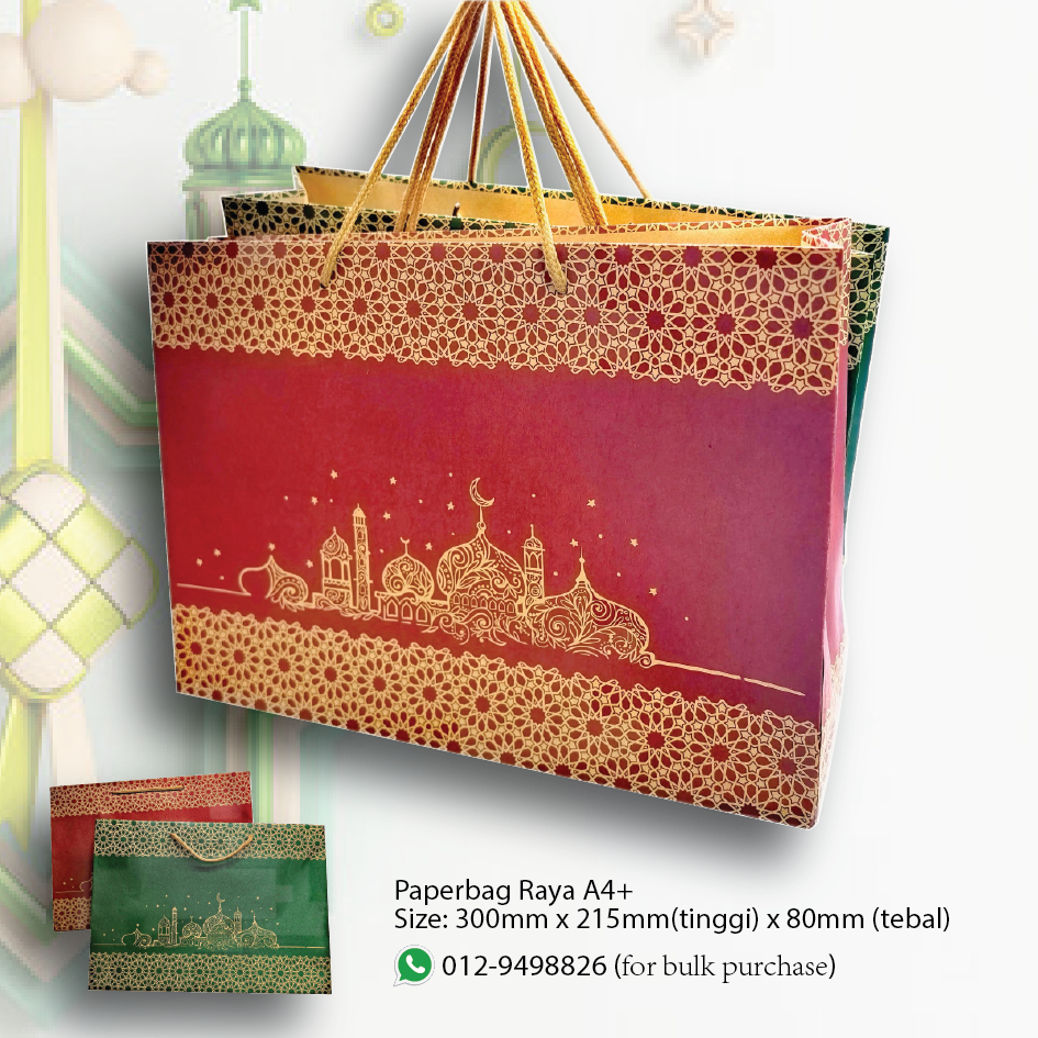 (Rdy Stok) Beg Kertas Raya Goodies Bag A4+ | Shopee Malaysia
