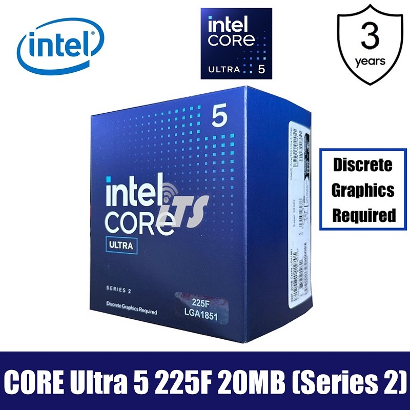 Intel Core Ultra 5 Series 2 Processor 225F - LGA 1851 (Arrow Lake ...