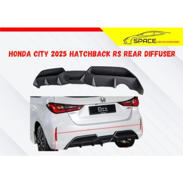 Honda City Hatchback HB 2024 Facelift FL Rs Rear Bumper Diffuser ...