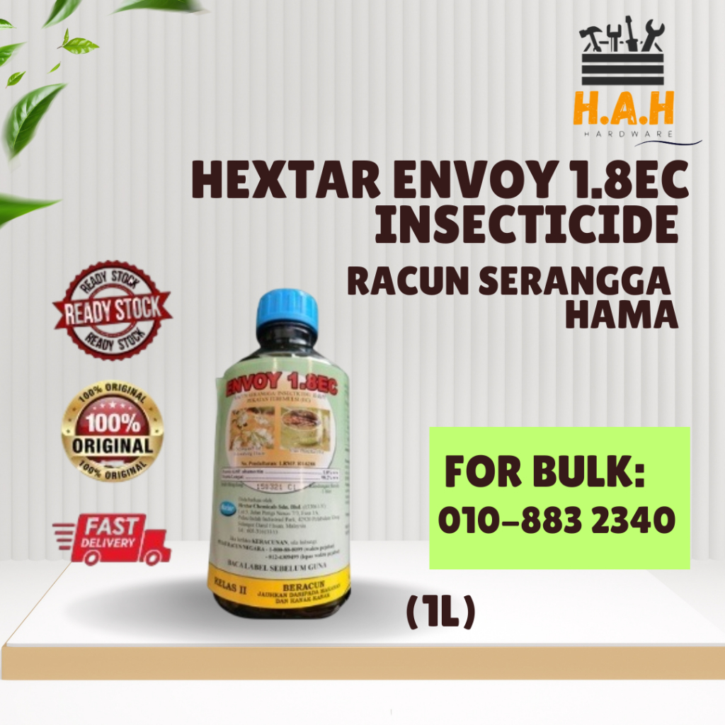 Envoy 1.8EC Insecticide/ Hextar/ Abamectin 1.8%/ Racun Serangga Hama ...