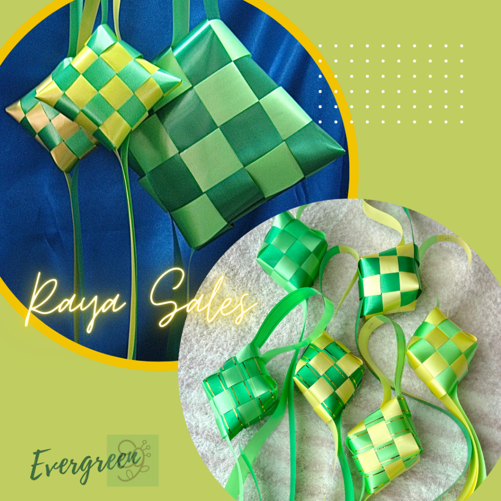 Ketupat Hiasan PP Ribbon / Ketupat Ribbon / Decoration Ribbon / Hari ...