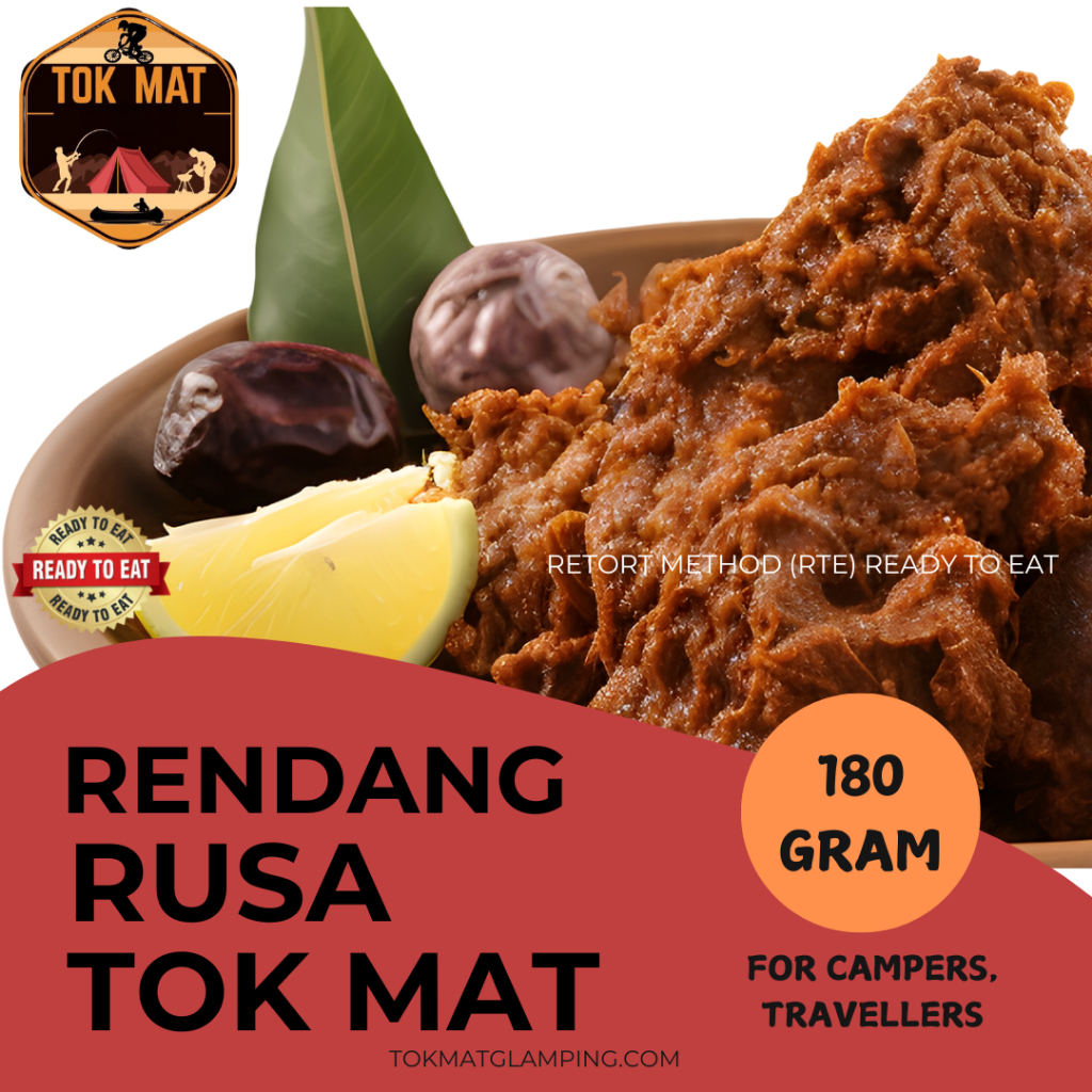 [READY TO EAT] Tok Mat Rusa Berempah Redang 180g | Rendang Daging Rusa ...