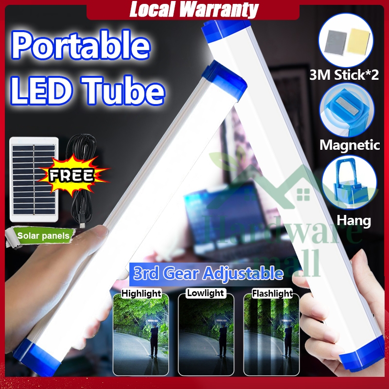 17CM-52CM LED Light Tube Portable USB Rechargeable & Magnetic Emergency ...