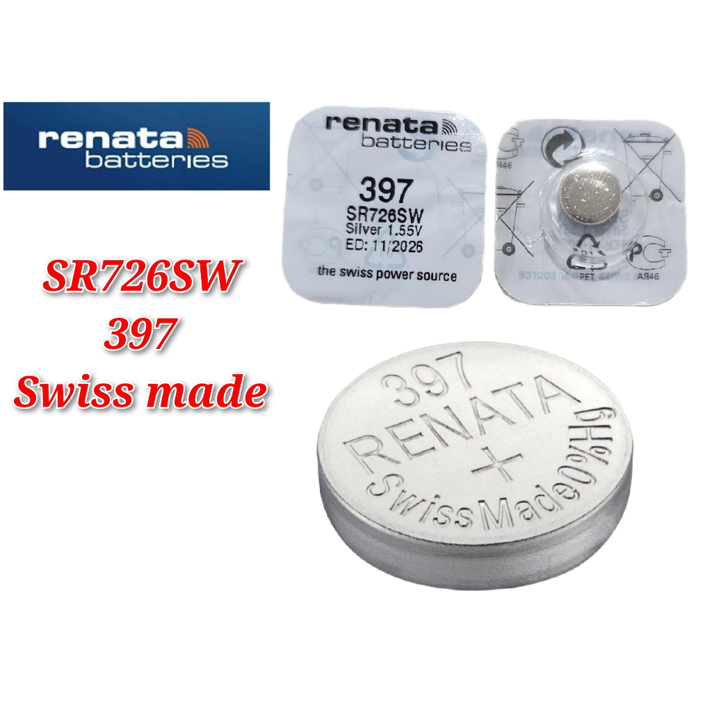 Renata 397 SR726SW Genuine Battery Swiss Made | Shopee Malaysia