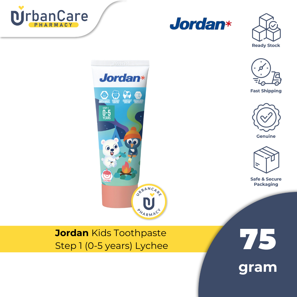 Jordan Kids Toothpaste Step 1 (0-5 years) 75g | Shopee Malaysia