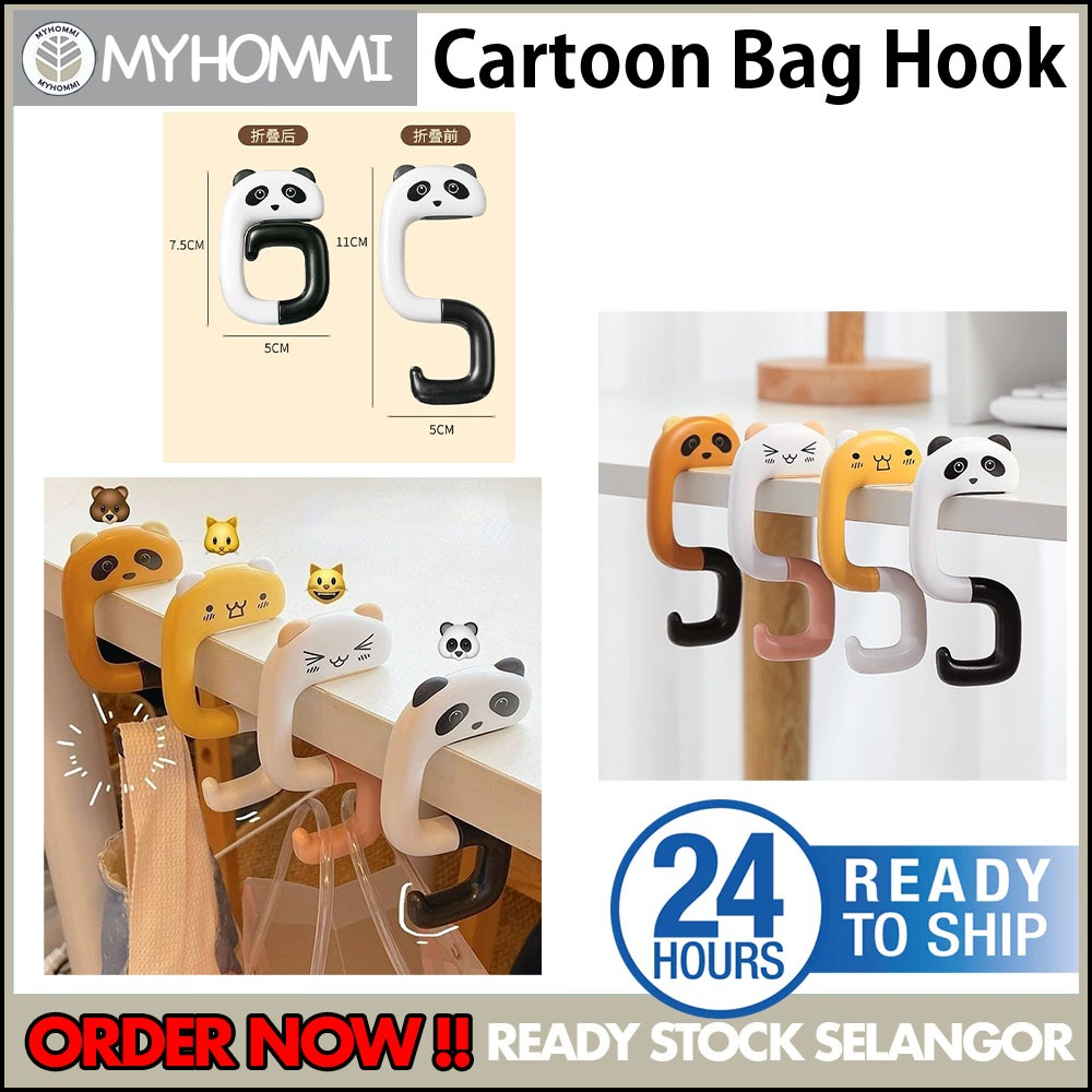 Cartoon Pet Hanger Beg Hook Table Side Hooks Handbag Organizer Office ...