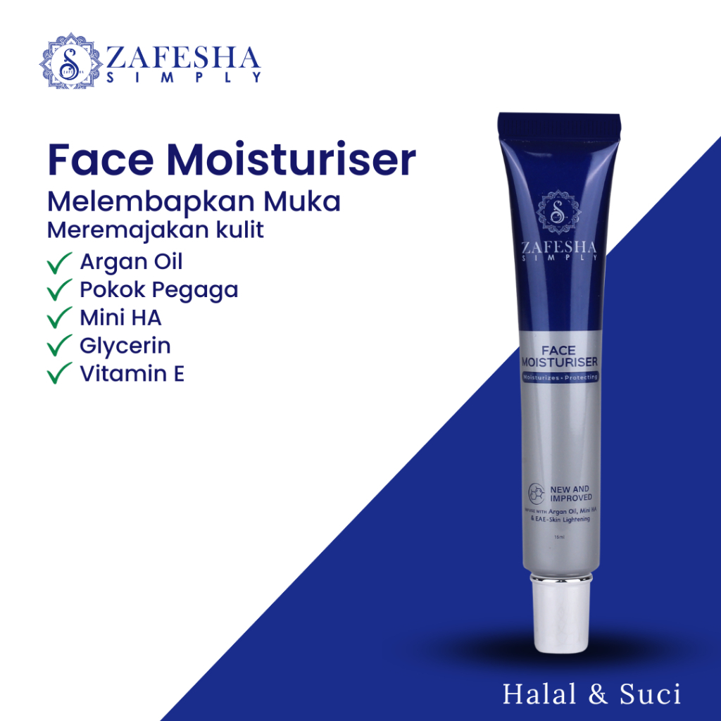 ORIGINAL | ZAFESHA SIMPLY SKINCARE FACE MOISTURISER GEL FACIAL ...