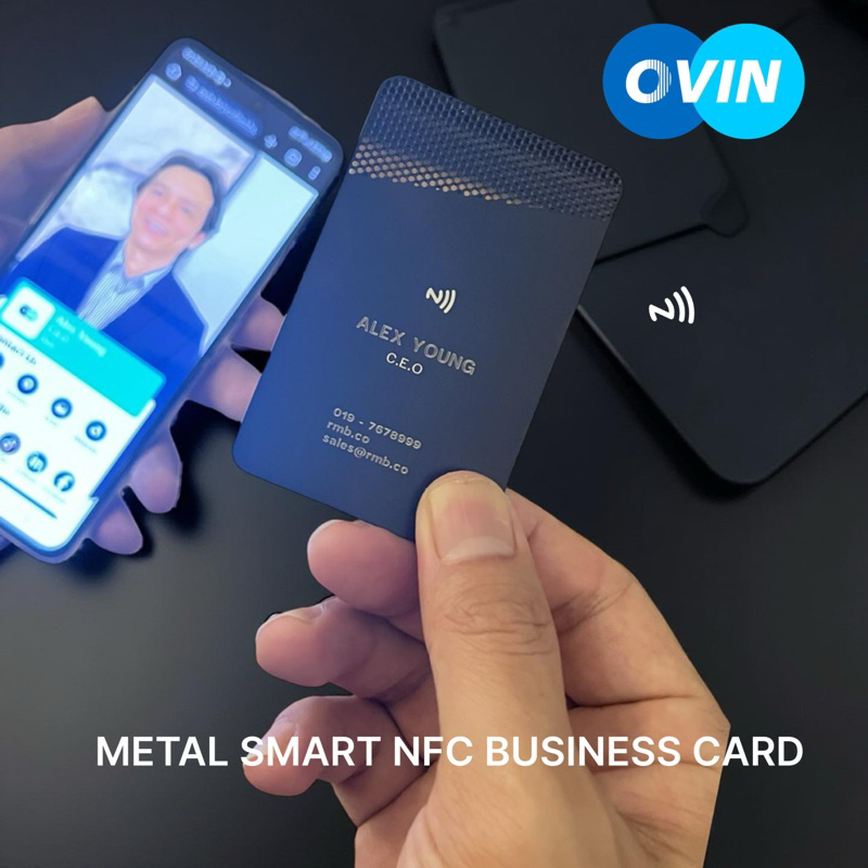 Ovin Deluxe Smart Business Card NFC (Metal) | Shopee Malaysia