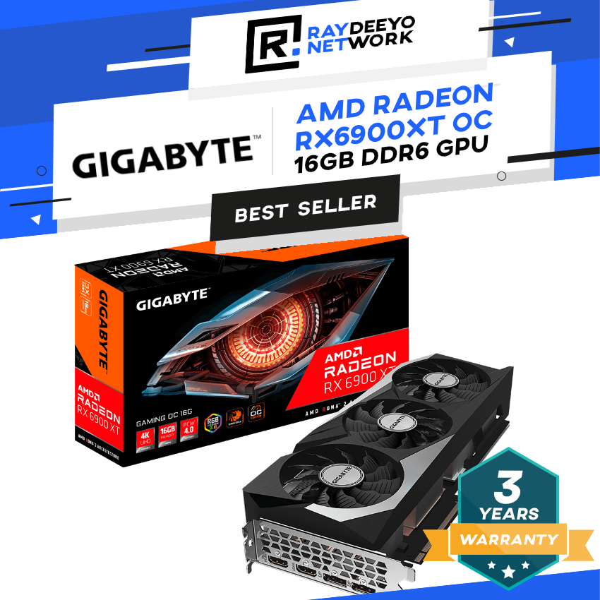 Gigabyte Radeon RX 6900 XT Gaming OC 16GB DDR6 Graphics Card | Shopee ...